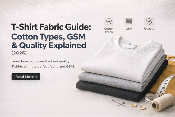 T-Shirt Fabric Guide: Cotton, GSM & Quality Explained – KRAZYKIND
